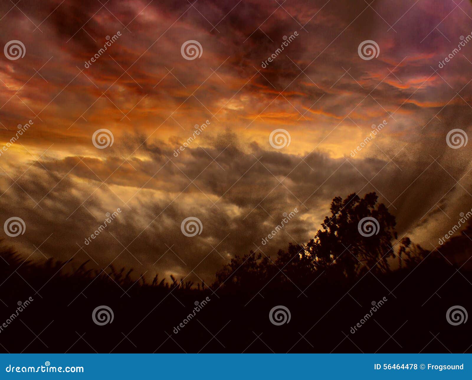 Angry Sunset ! Stock Photo | CartoonDealer.com #101894550