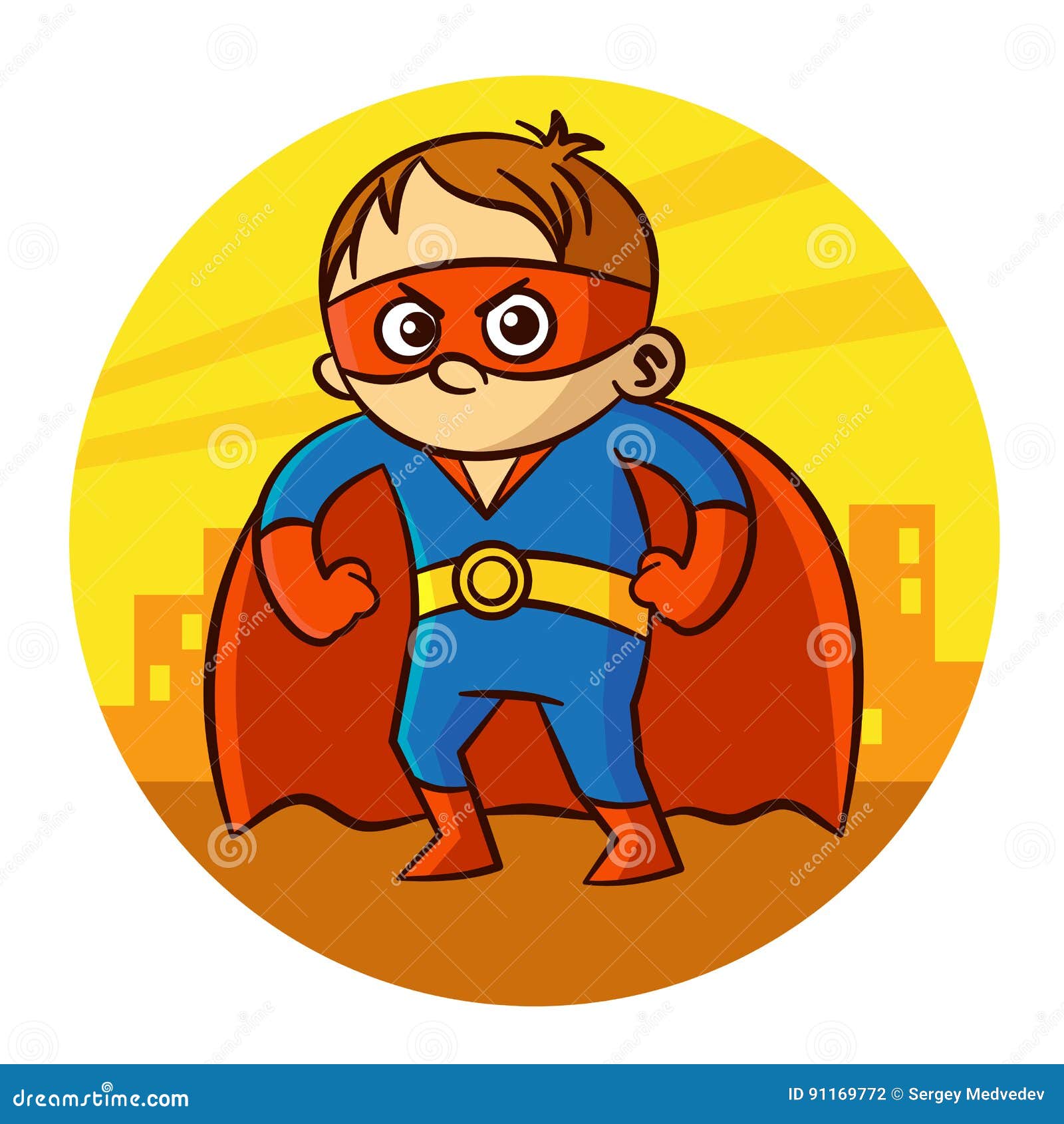 Angry Superhero Boy Sticker Stock Vector - Illustration of black ...