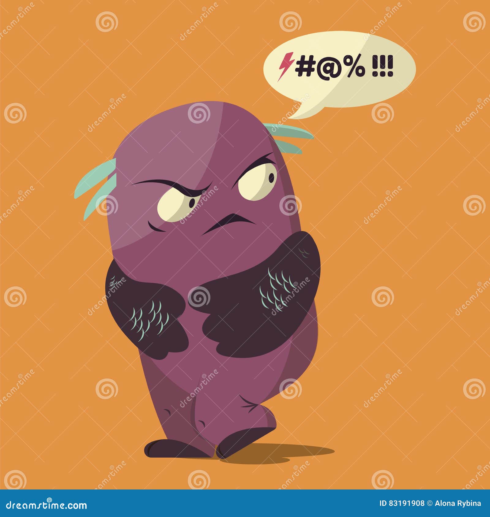 Angry Swearing Emoji Cartoon Vector | CartoonDealer.com #227494521