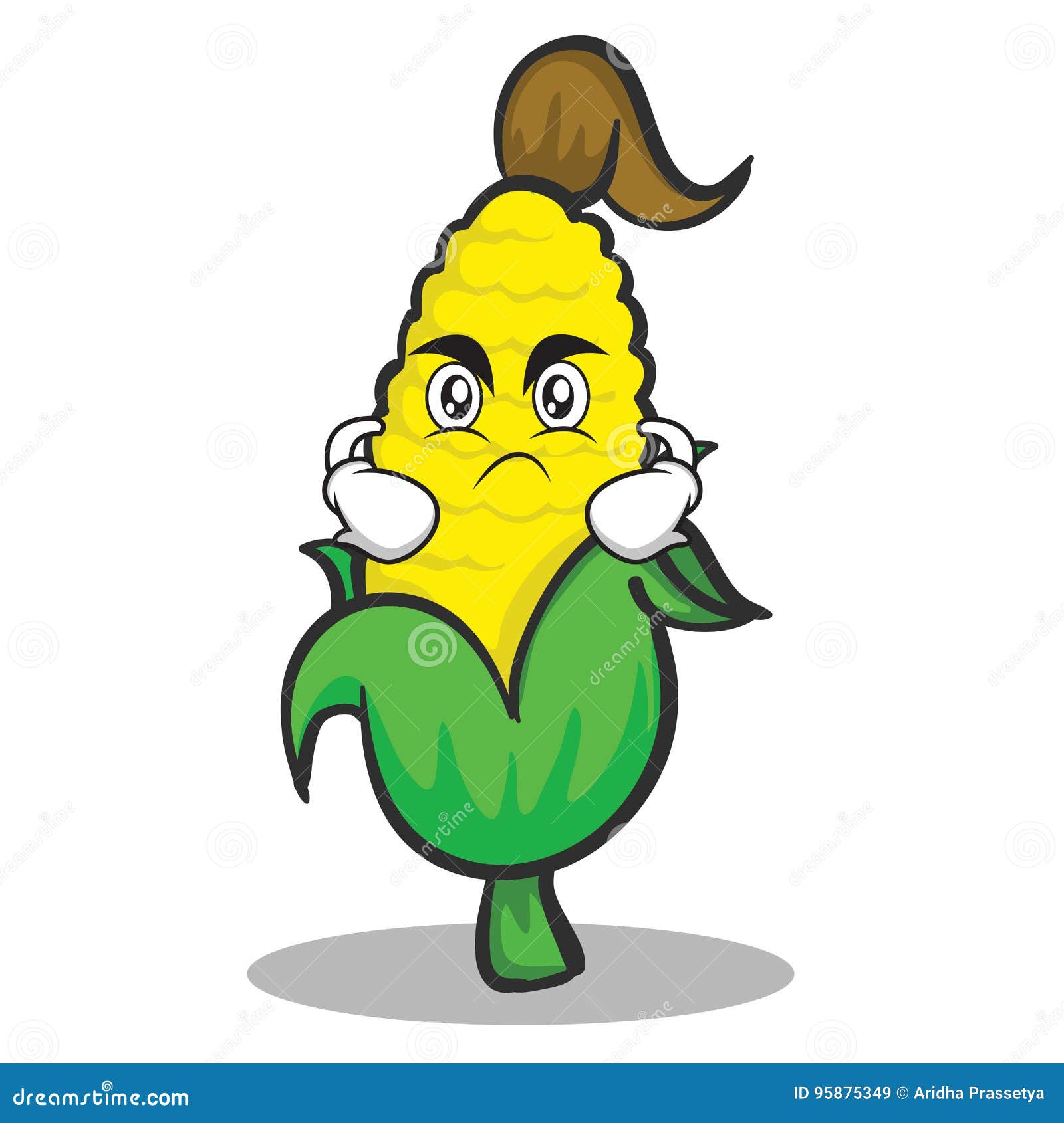 Angry Corn Cartoon | CartoonDealer.com #43414271