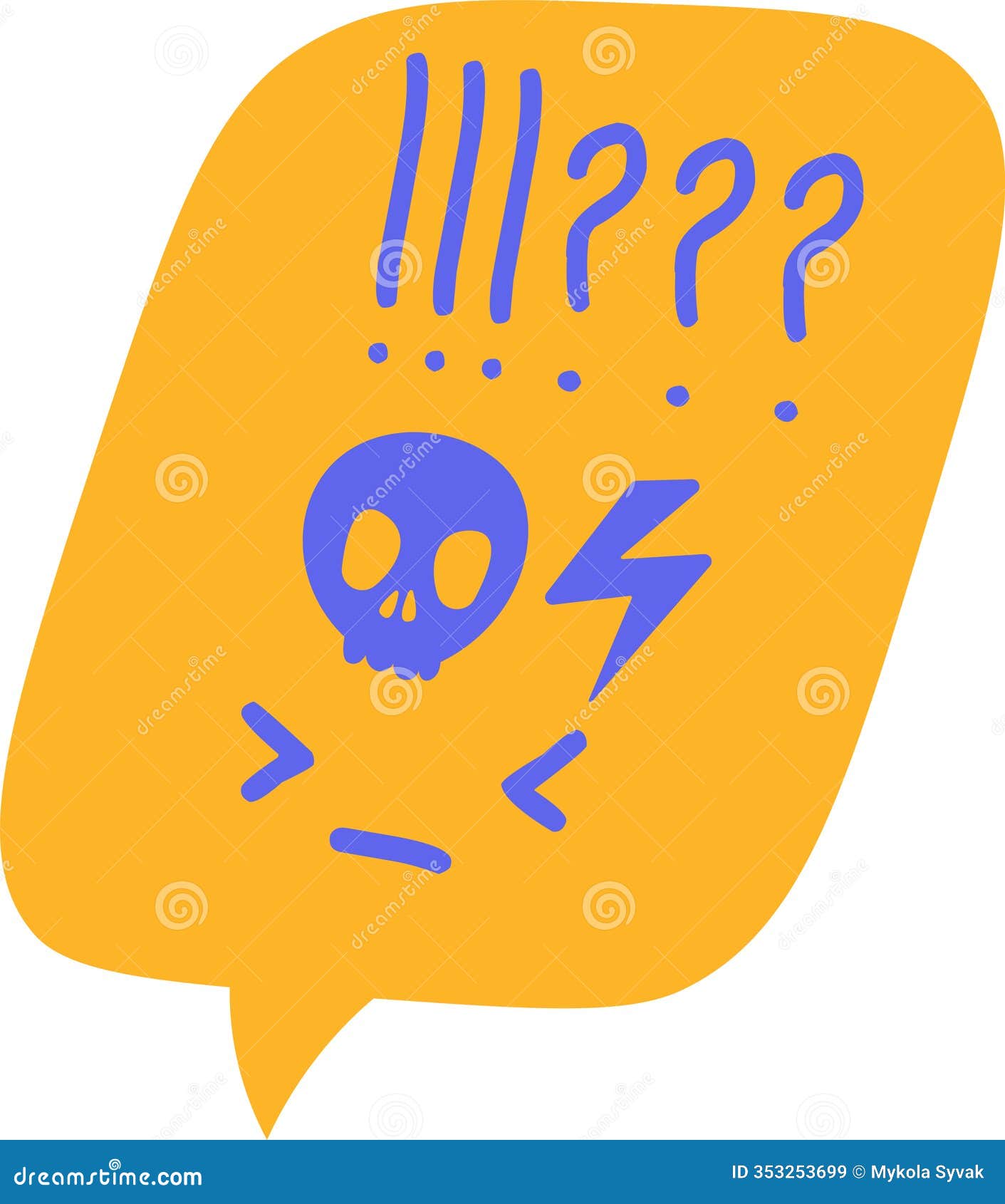 Angry Symbols Speech Bubble Stock Illustration - Illustration of symbol ...