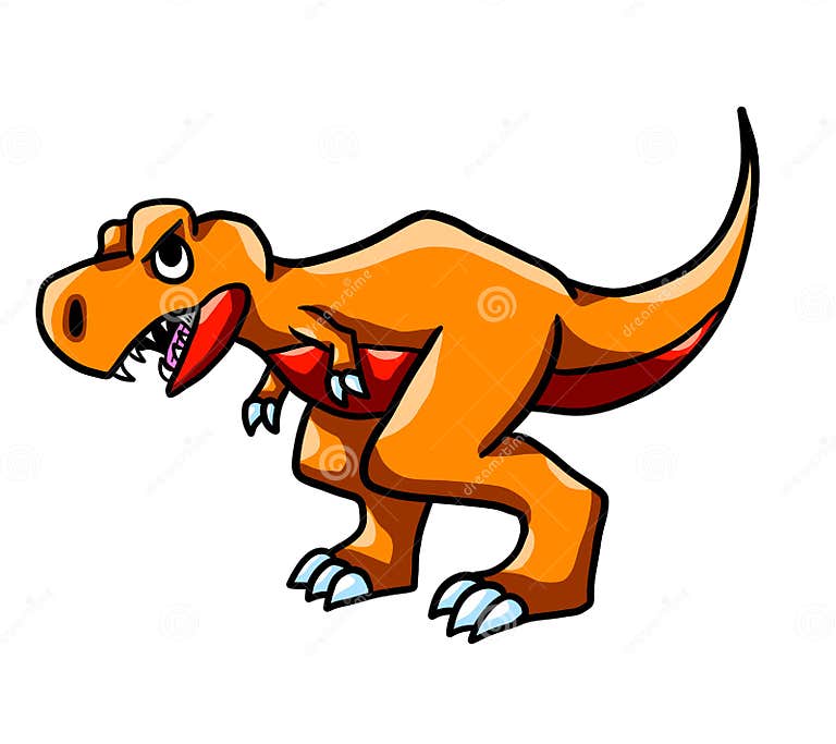 Angry T Rex stock illustration. Illustration of cartoon - 121752358