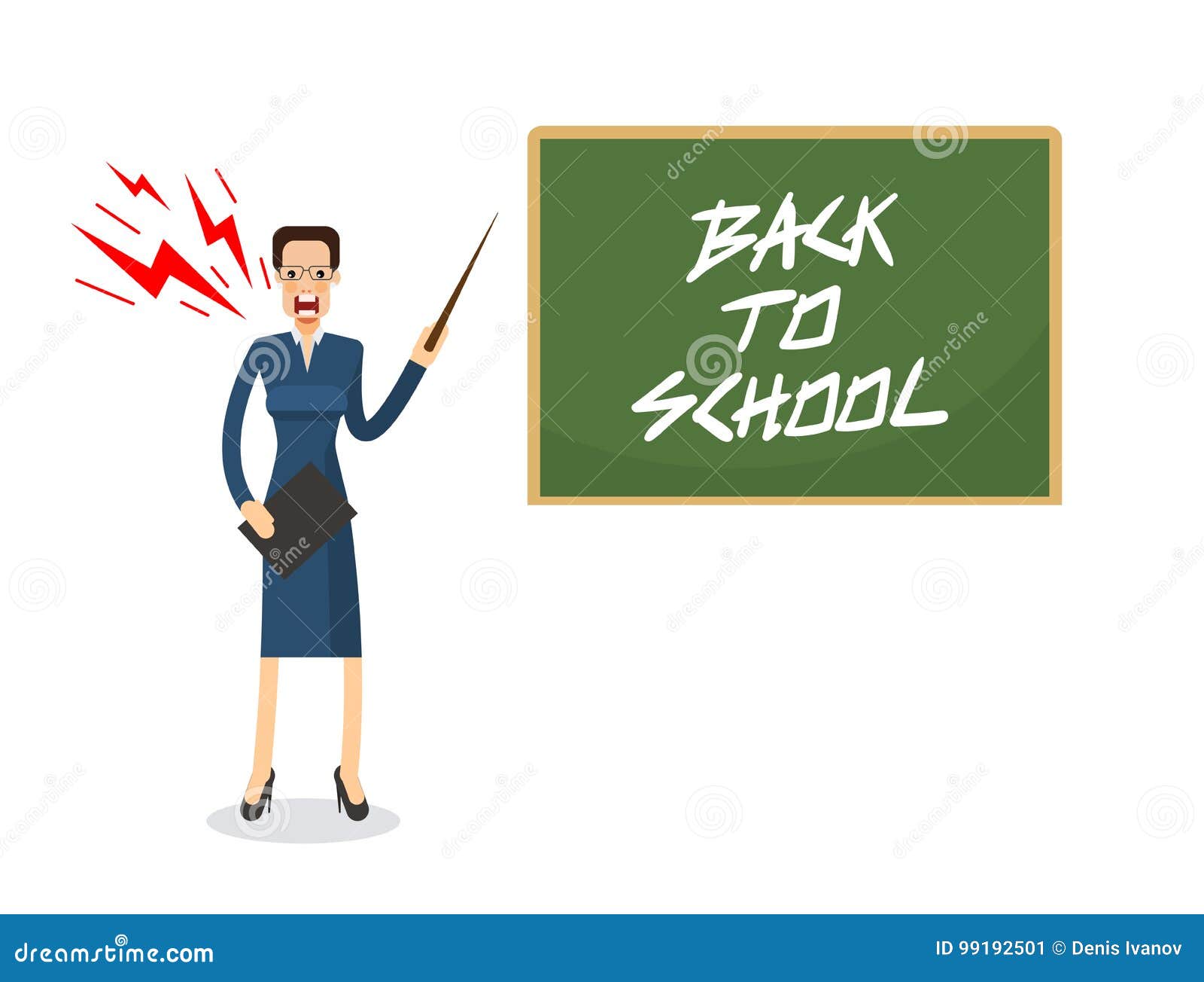 Angry Teacher Shouting At Disobedient Boy At School, Elementary School ...