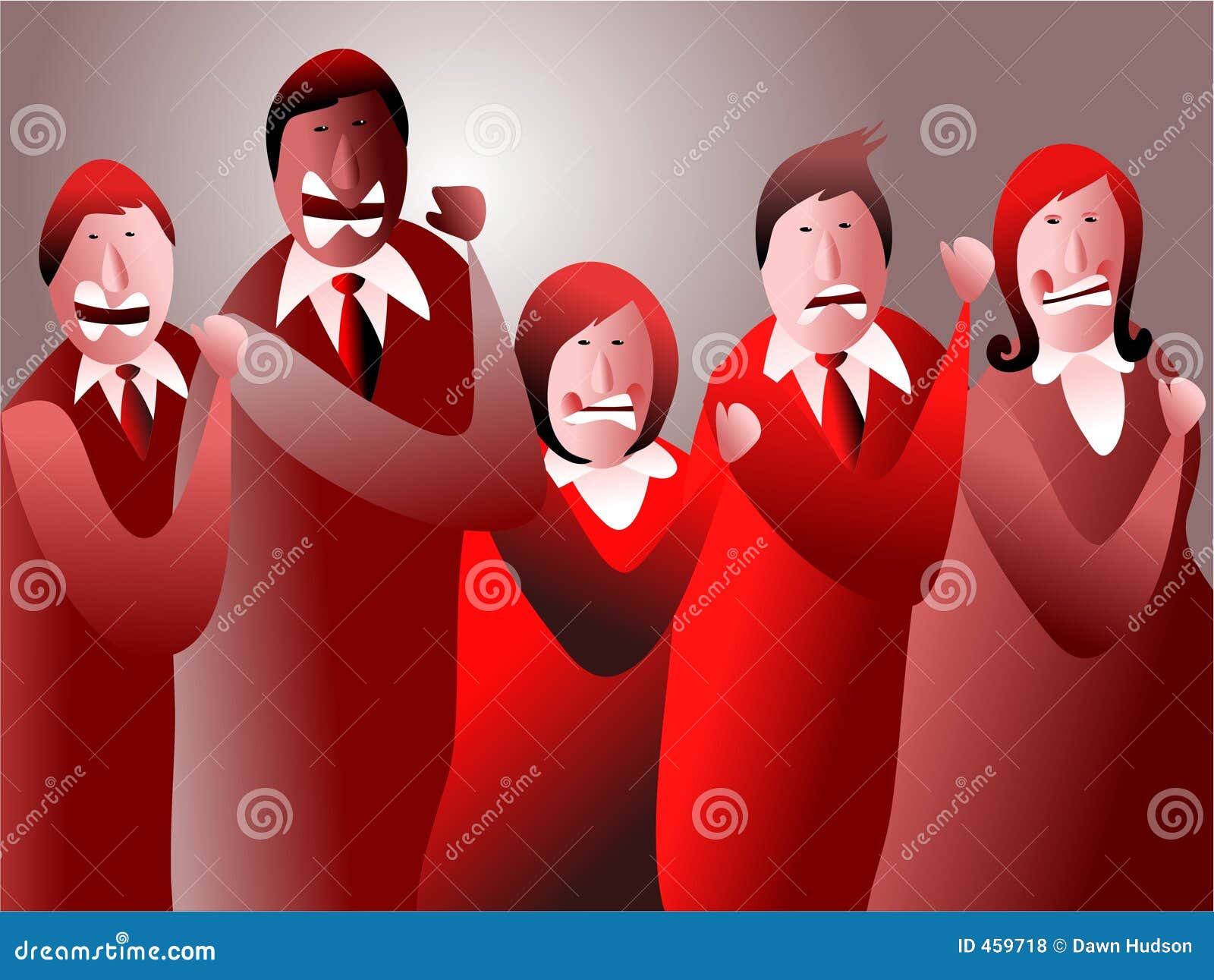 Angry team stock illustration. Illustration of partners - 459718