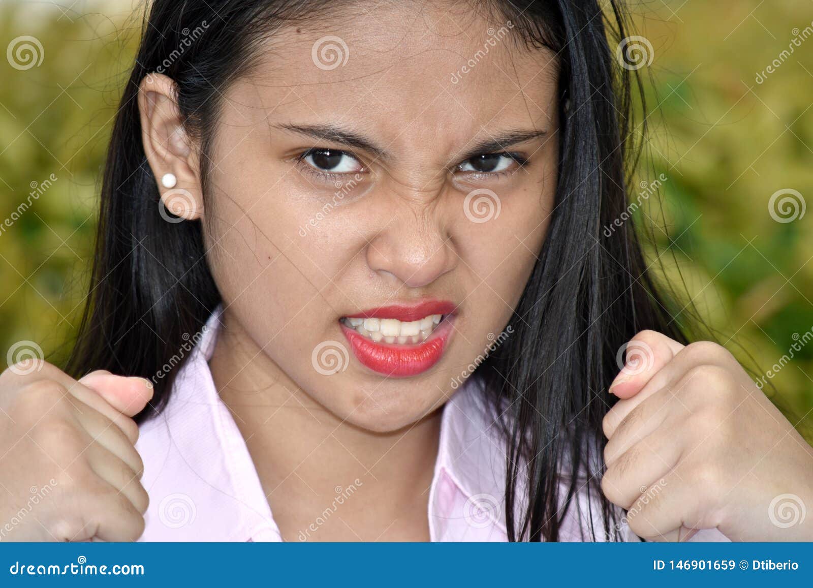 An Angry Teenage Female stock image. Image of emotional - 146901659