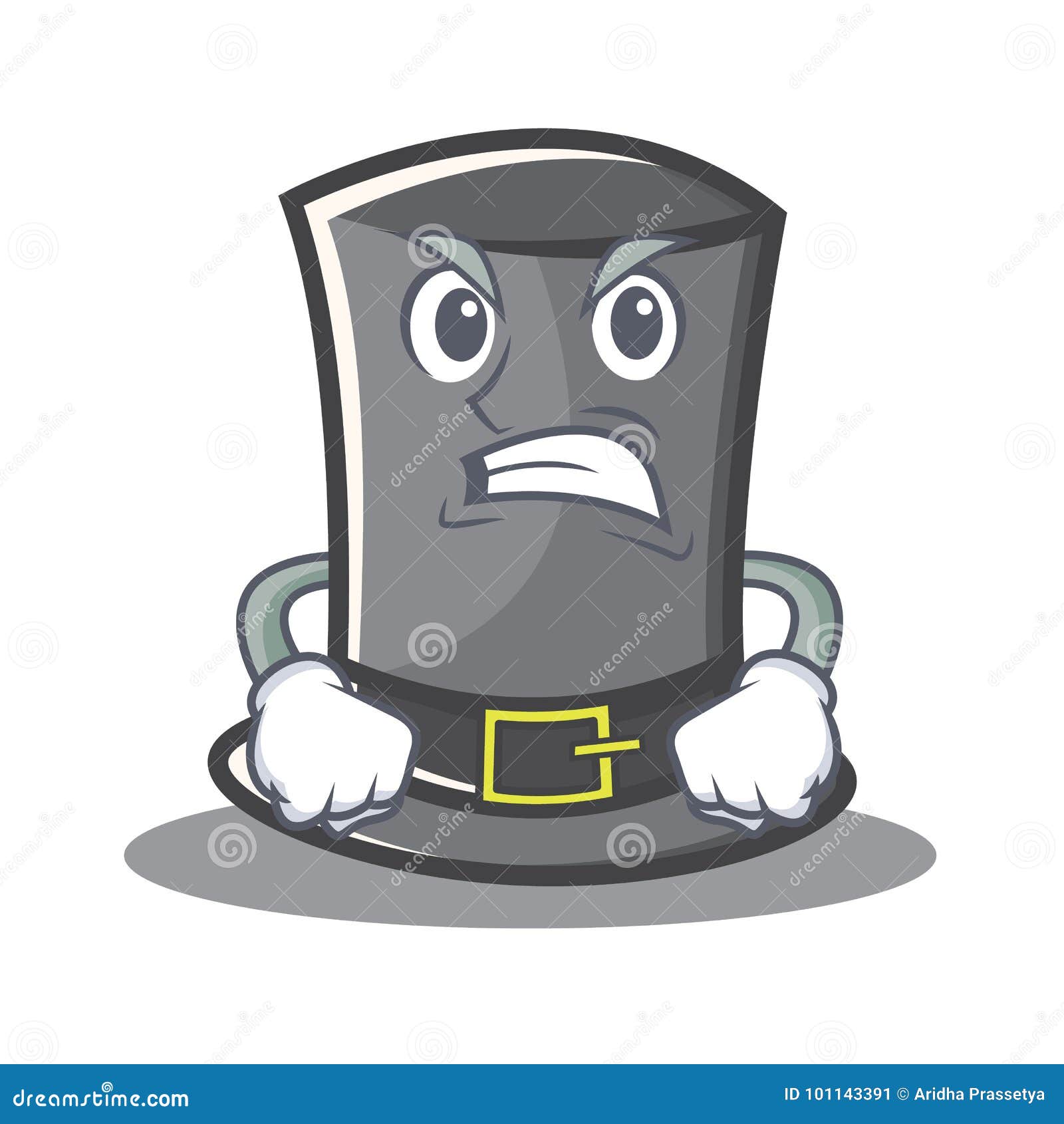Angry Thanksgiving Hat Character Cartoon Stock Vector - Illustration of ...