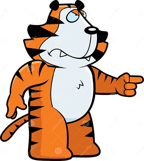 Angry Tiger stock vector. Illustration of angry, cartoon - 14074514