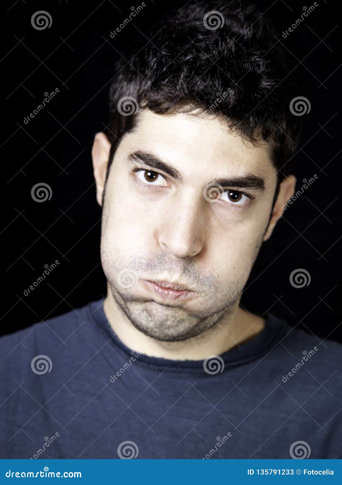 Angry and tired man stock image. Image of professional - 135791233