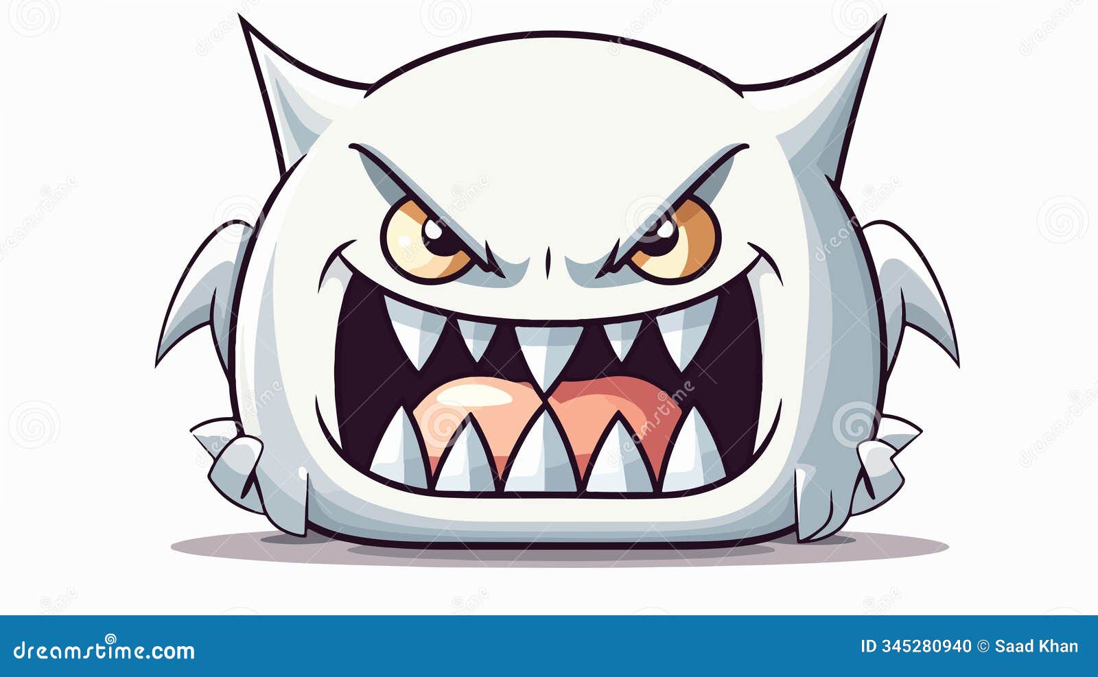 Angry Tooth Drawing Graphic Stock Vector - Illustration of sketch ...