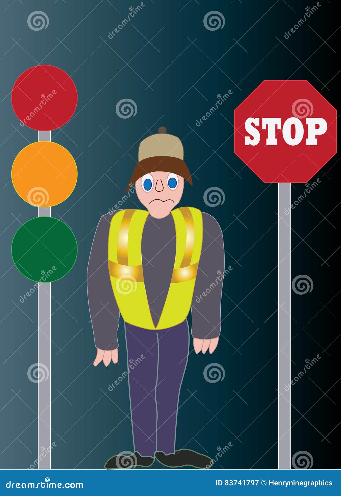 Angry Traffic Police General Stock Vector - Illustration of road ...