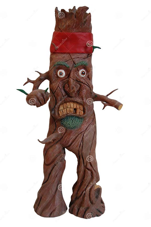 Angry Tree Figure stock image. Image of displeased, nature - 6240679