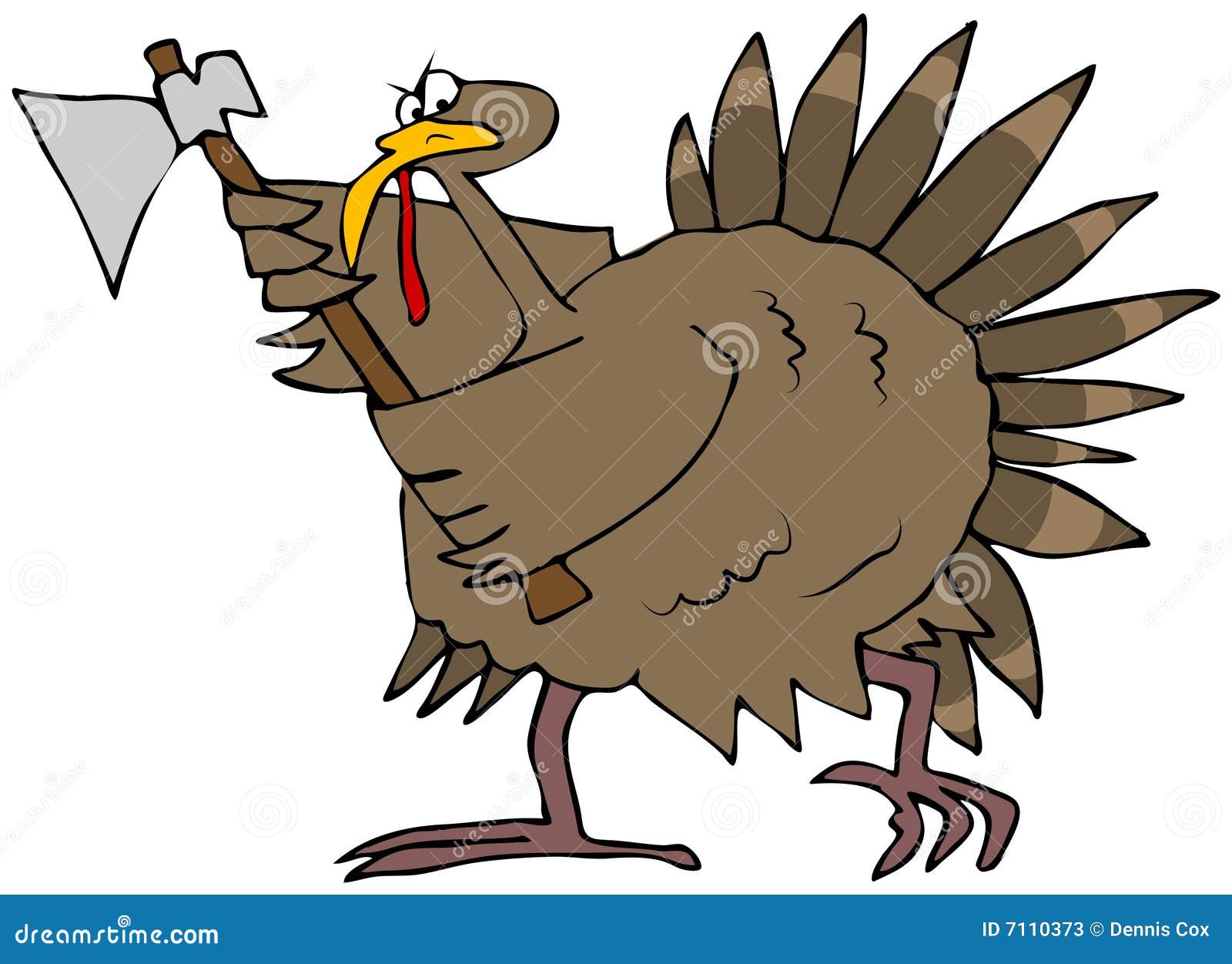 Angry Turkey. Vector Illustration With Simple Gradients ...