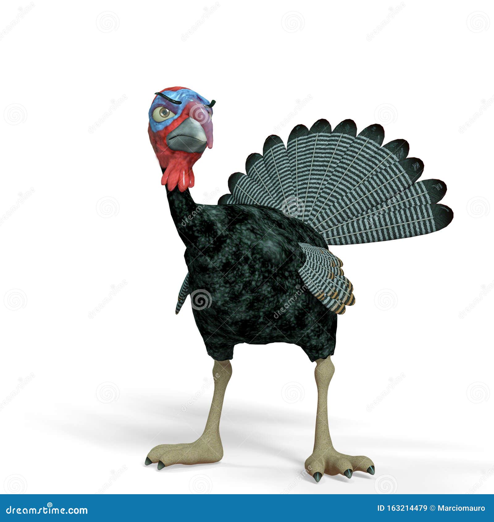 Angry Turkey. Vector Illustration With Simple Gradients ...