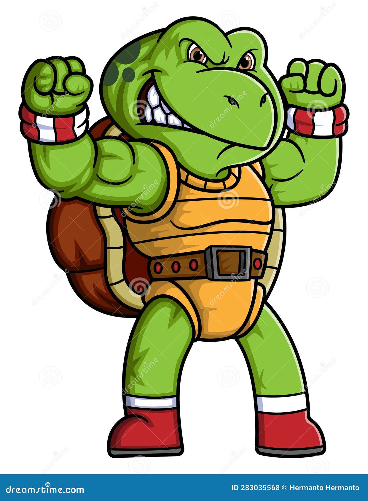 Angry Turtle Cartoon Vector | CartoonDealer.com #12372343