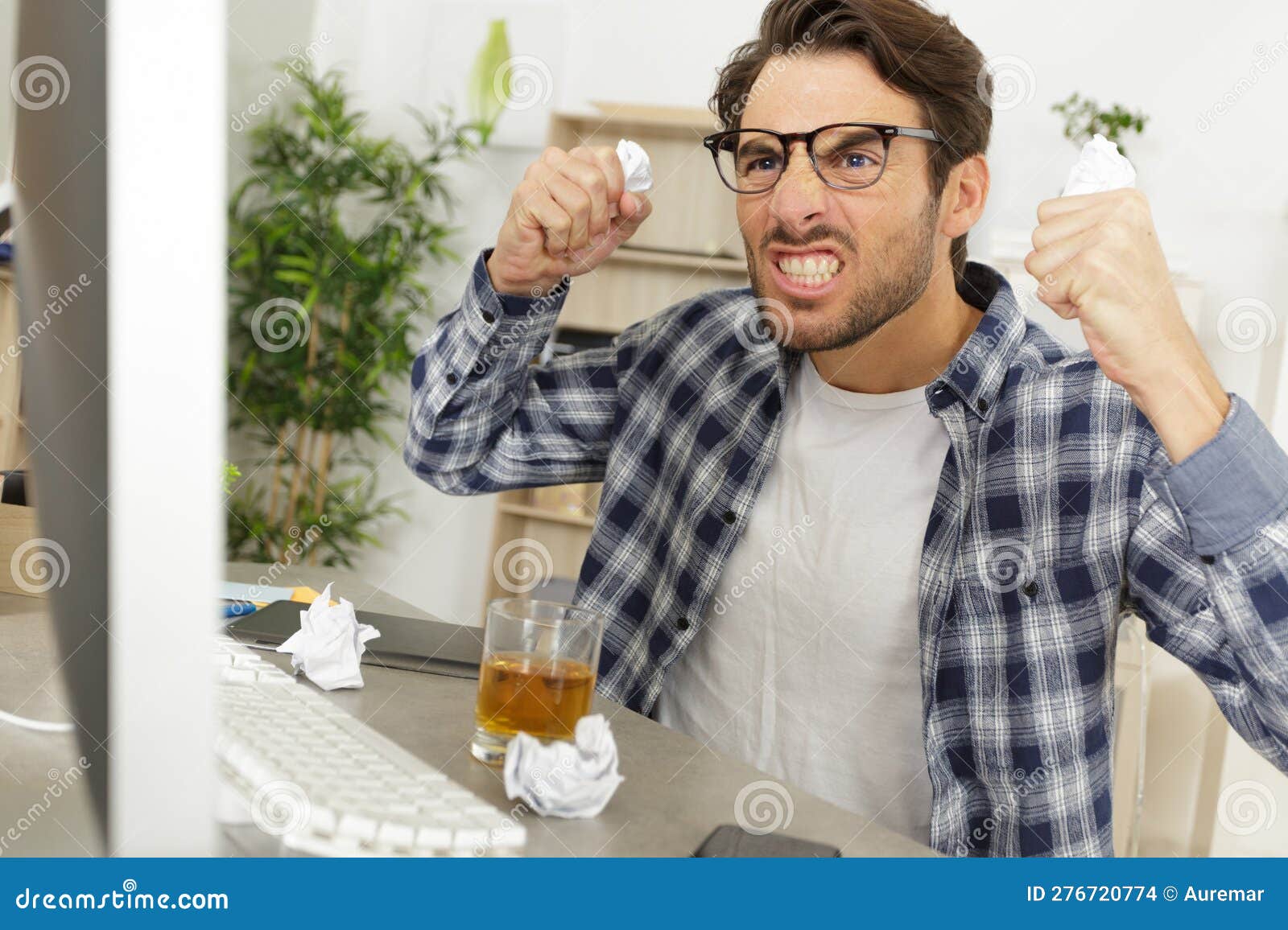 Angry and Upset Man Drinking Alcohol Stock Photo - Image of trouble ...