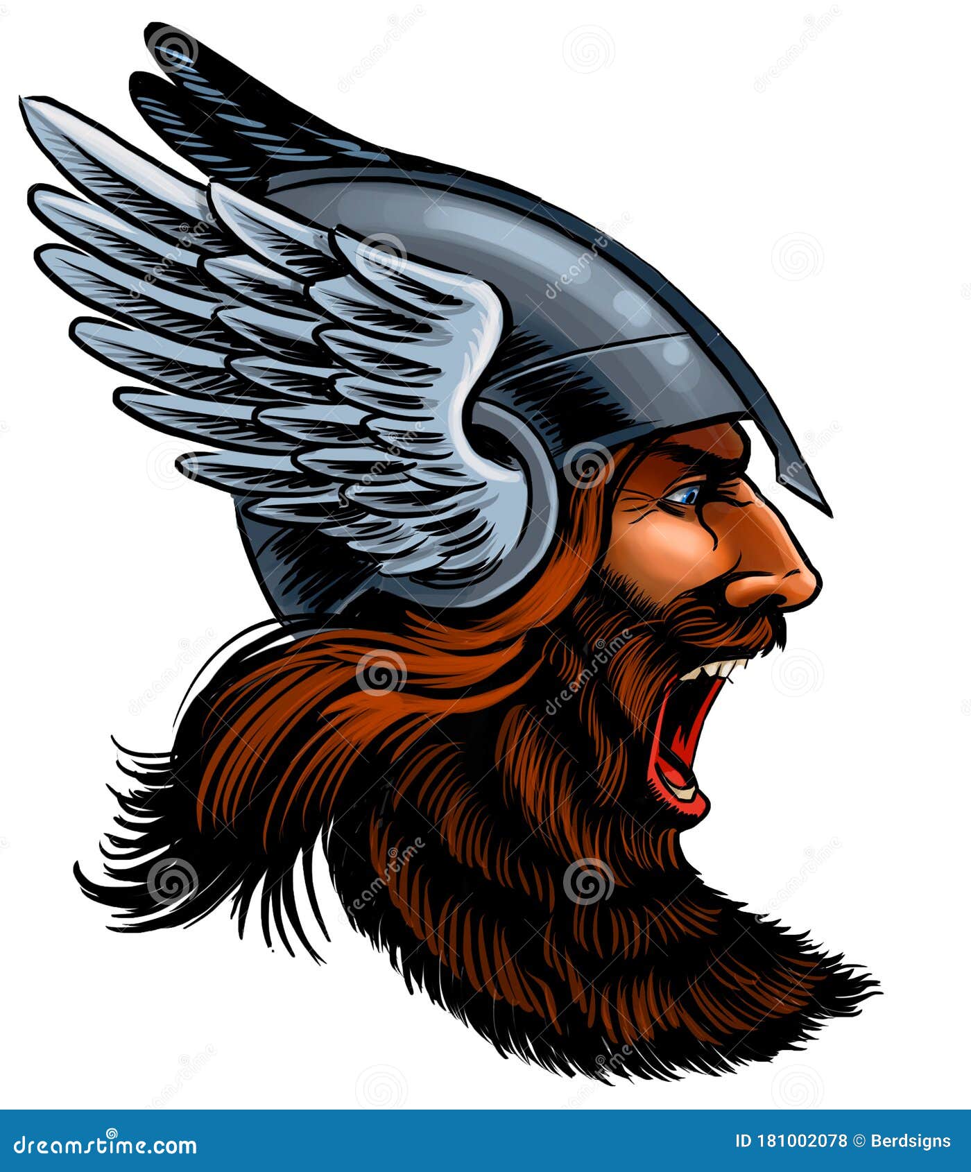 Angry viking stock illustration. Illustration of warrior - 181002078