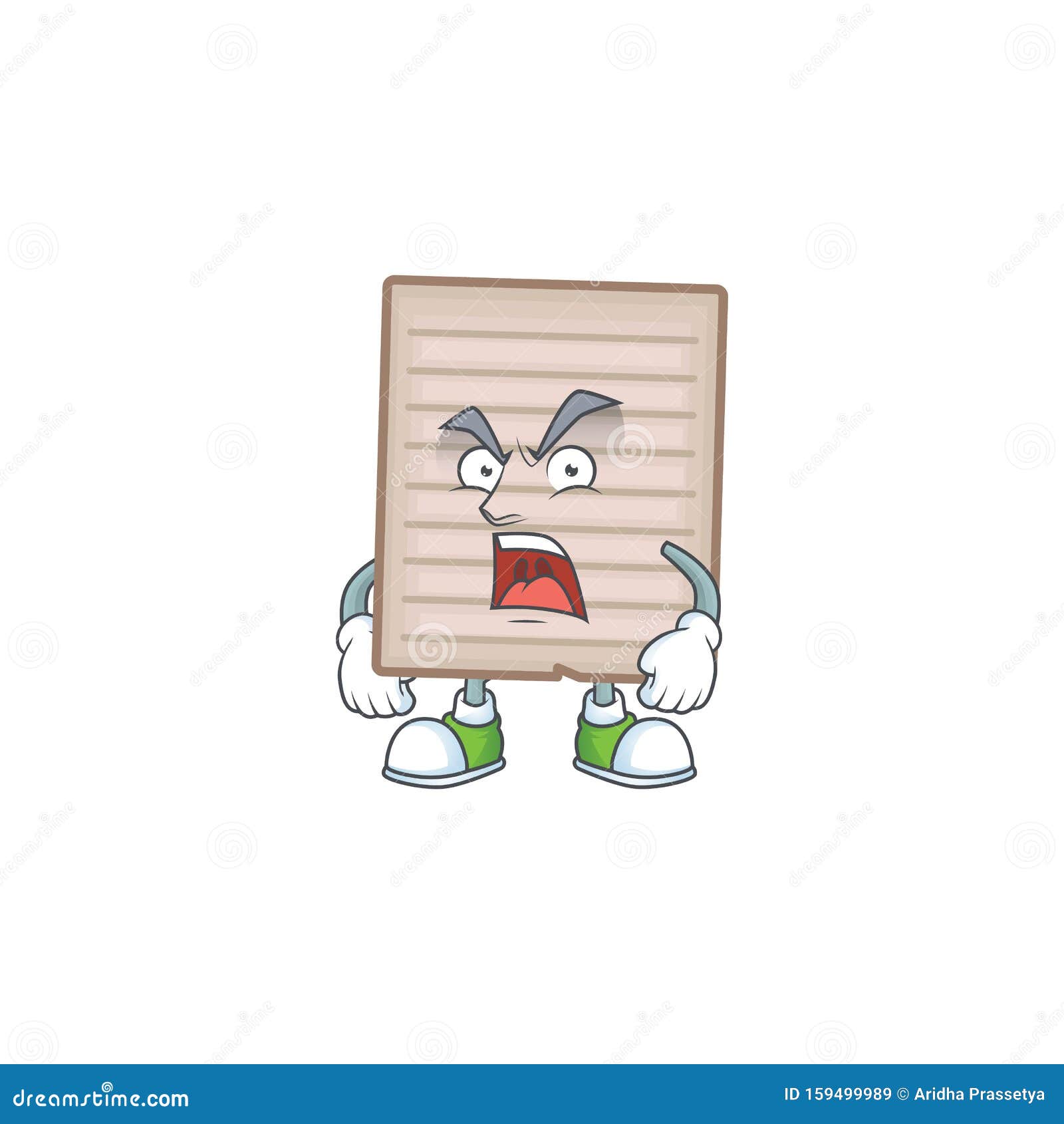 Angry Vintage Scrapbook Paper Cartoon for Note Stock Vector ...