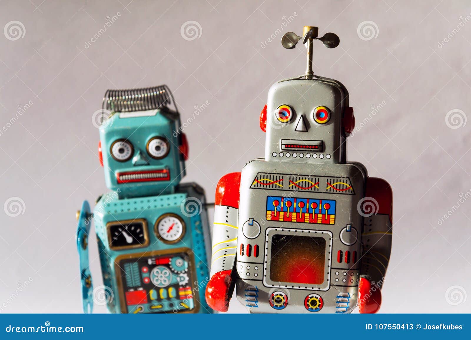 Angry Vintage Tin Toy Robots, Artificial Intelligence, Robotic Delivery ...