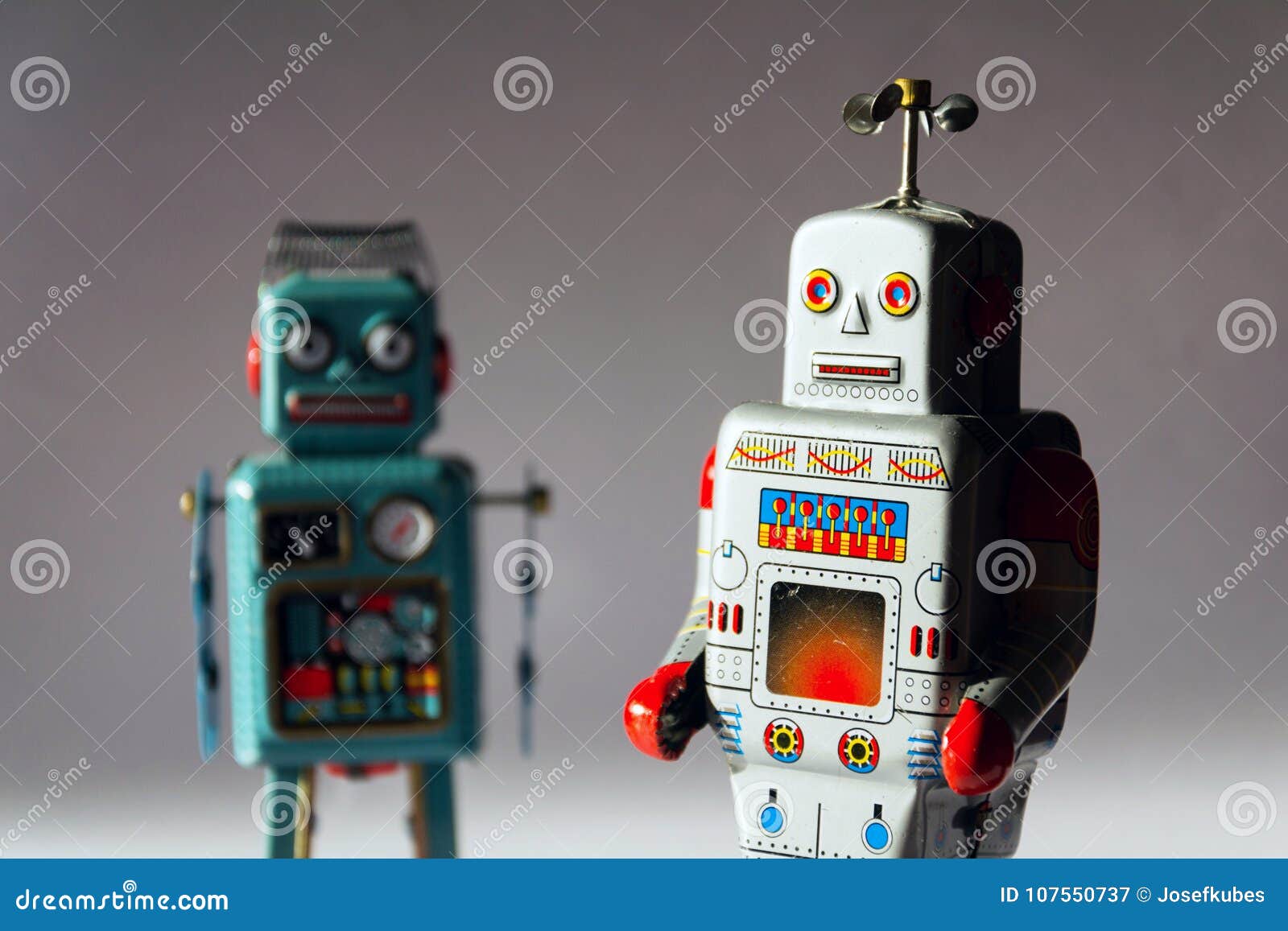 Angry Vintage Tin Toy Robots, Artificial Intelligence, Robotic Delivery ...