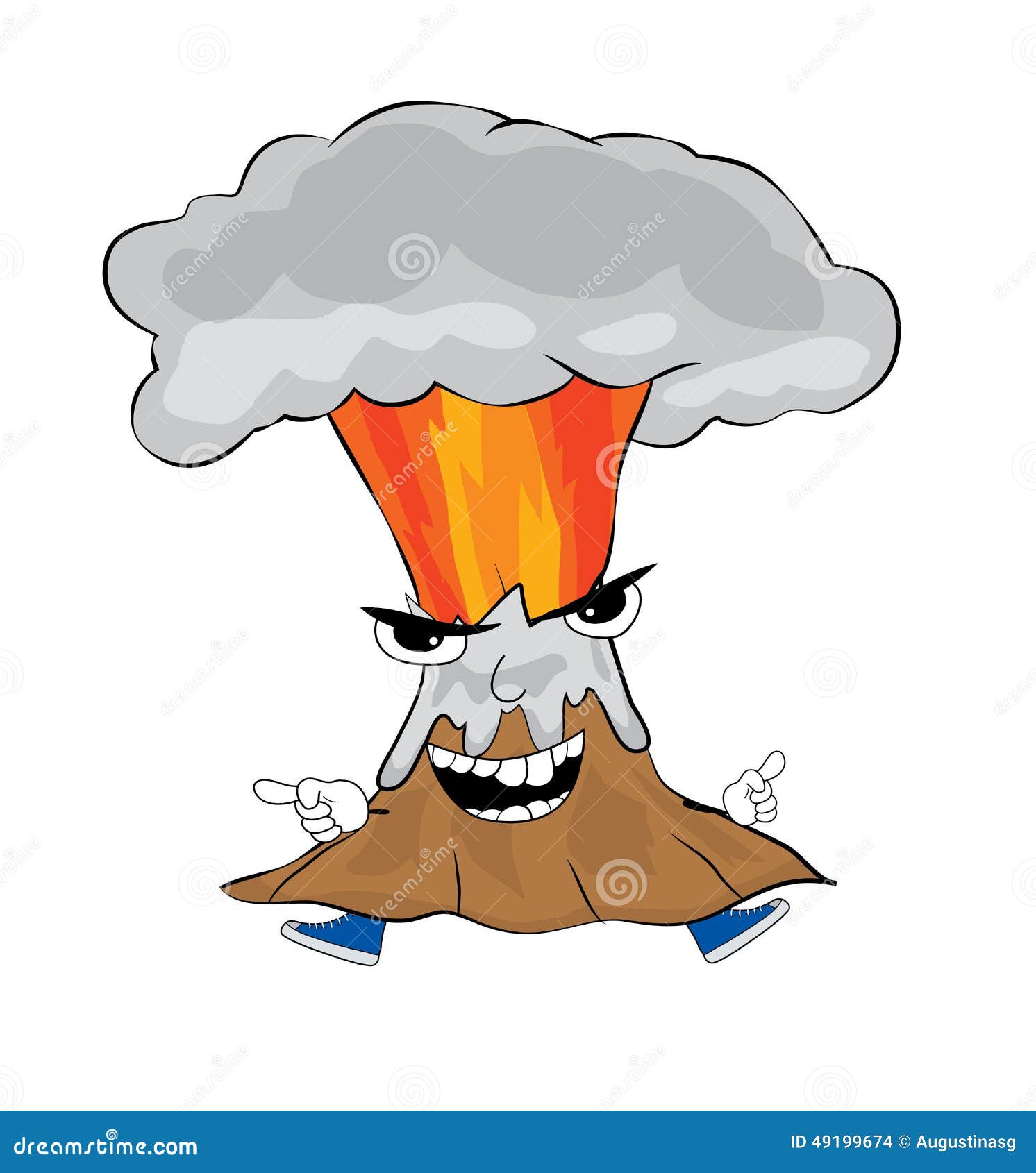 Cartoon Volcano