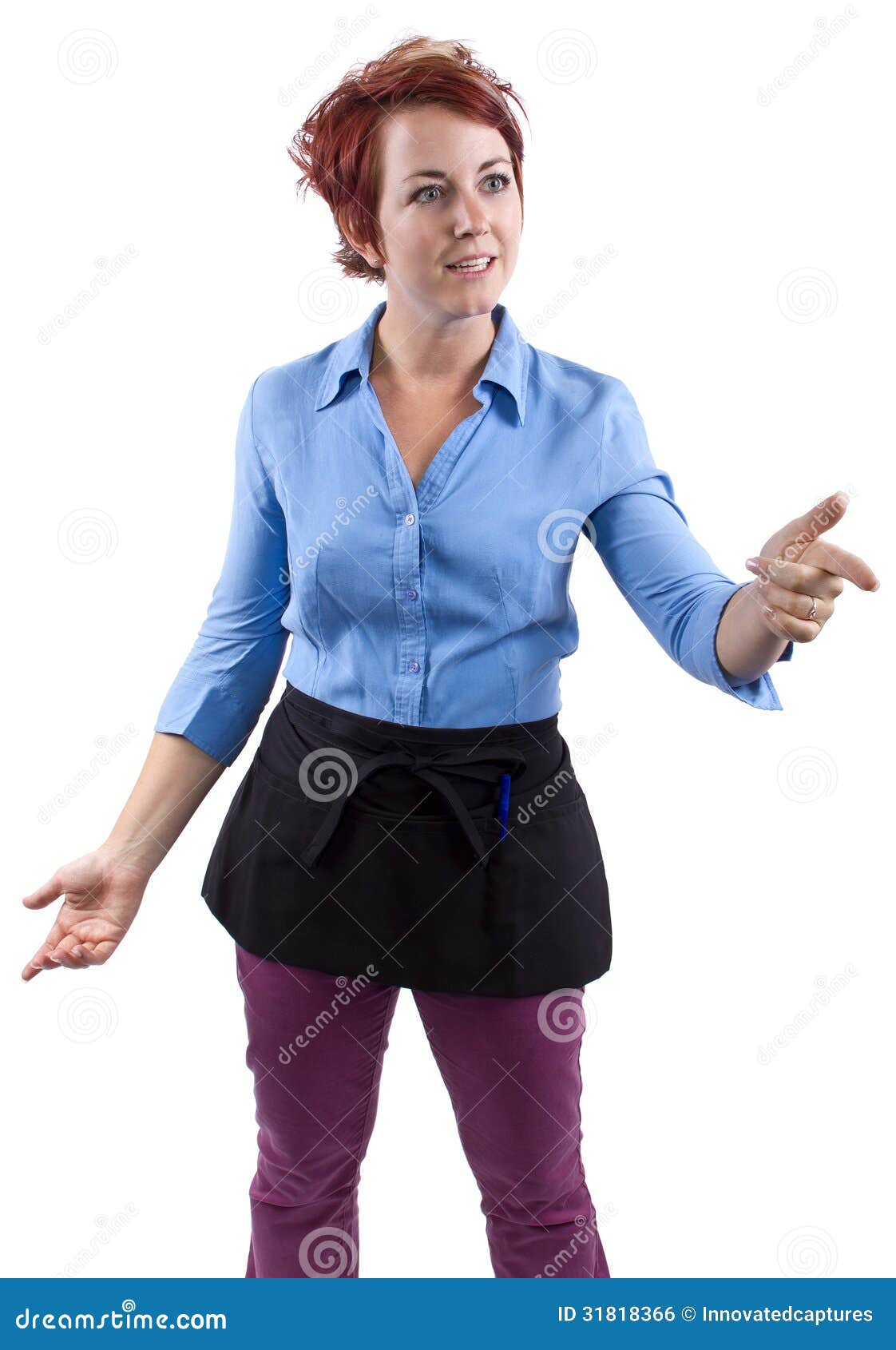 Angry Waitress stock photo. Image of furious, arguing - 31818366