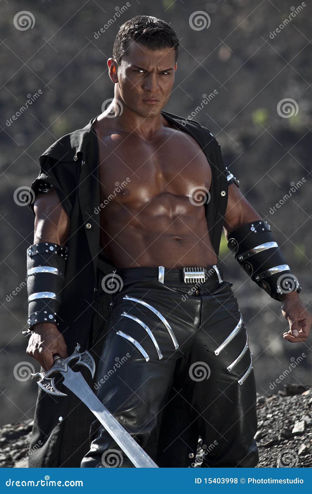 Angry warrior stock photo. Image of beauty, modern, conceptual - 15403998