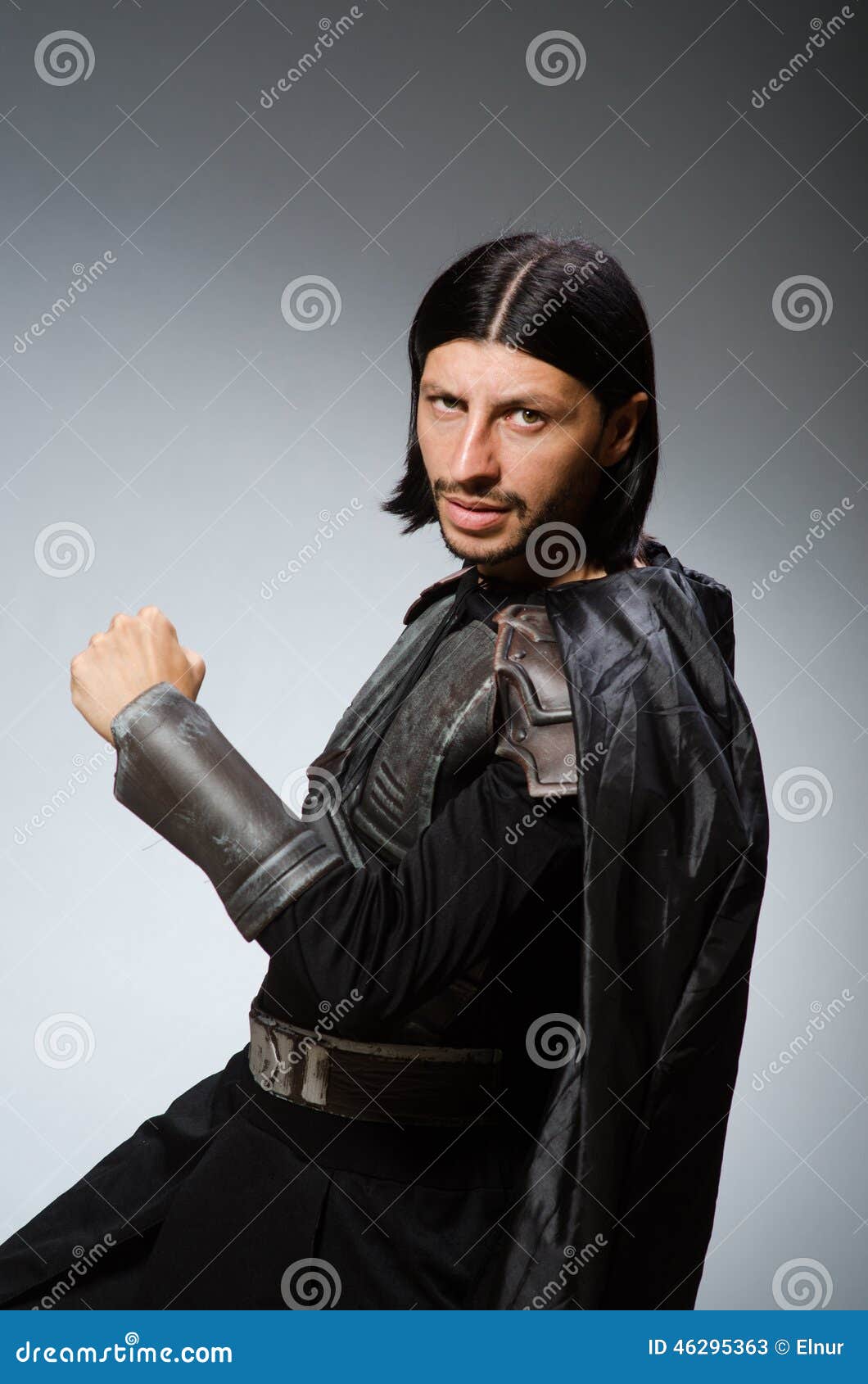 Angry warrior against stock image. Image of fantasy, frustration - 46295363