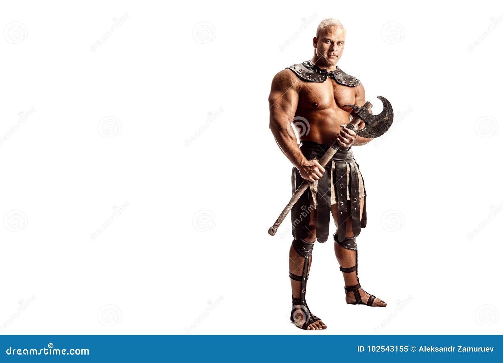 Angry warrior with axe stock image. Image of combat - 102543155