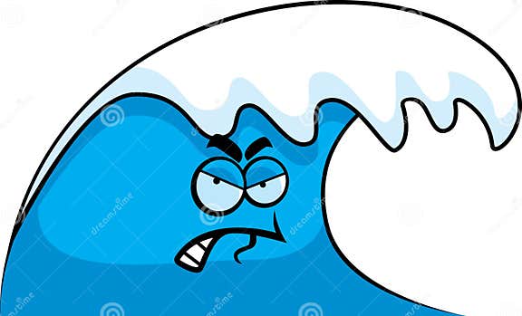 Angry Wave stock vector. Illustration of angry, tsunami - 13573625
