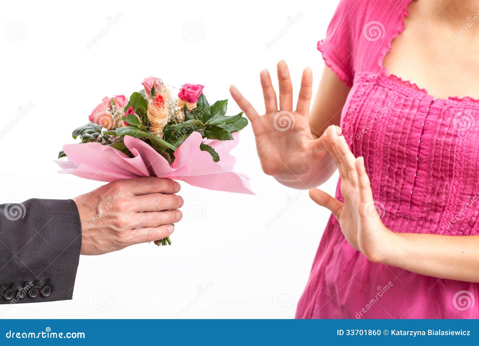 Angry Wife Refusing Apology Stock Photo - Image of forgiveness, bunch ...