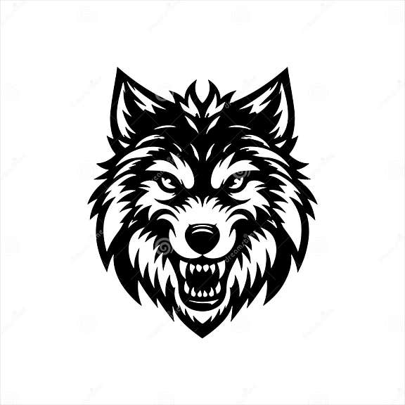 Angry Wolf Vector Illustration Art Stock Vector - Illustration of ...