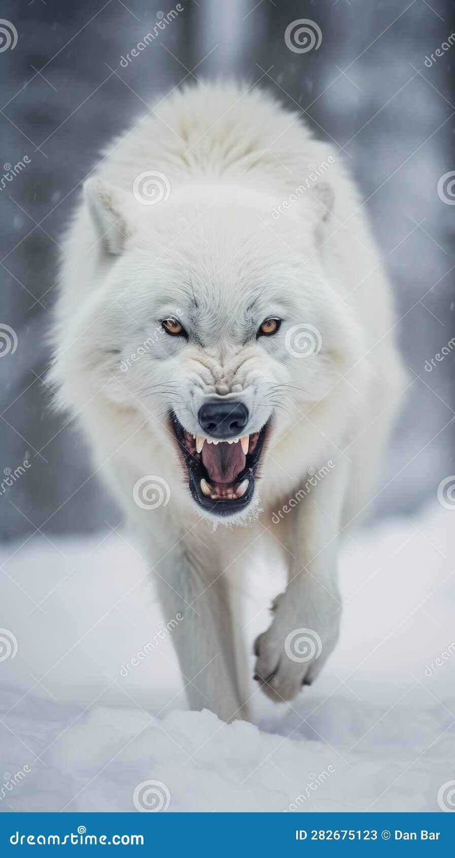 Angry White Wolf