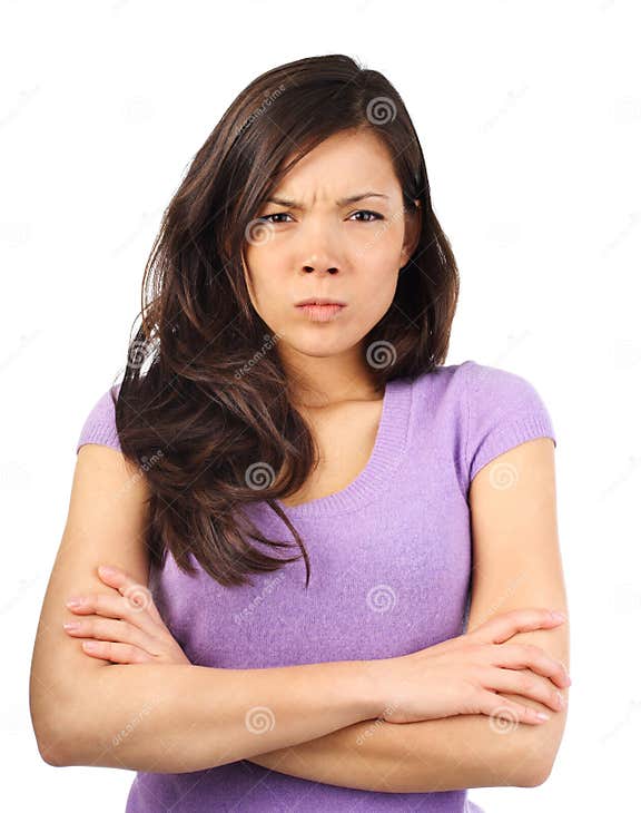 Angry woman stock image. Image of expression, brunette - 10224901