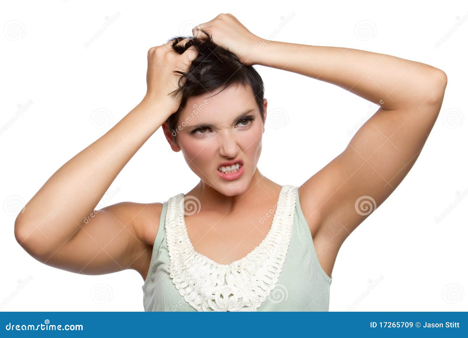 Angry Woman stock image. Image of person, beauty, pretty - 17265709