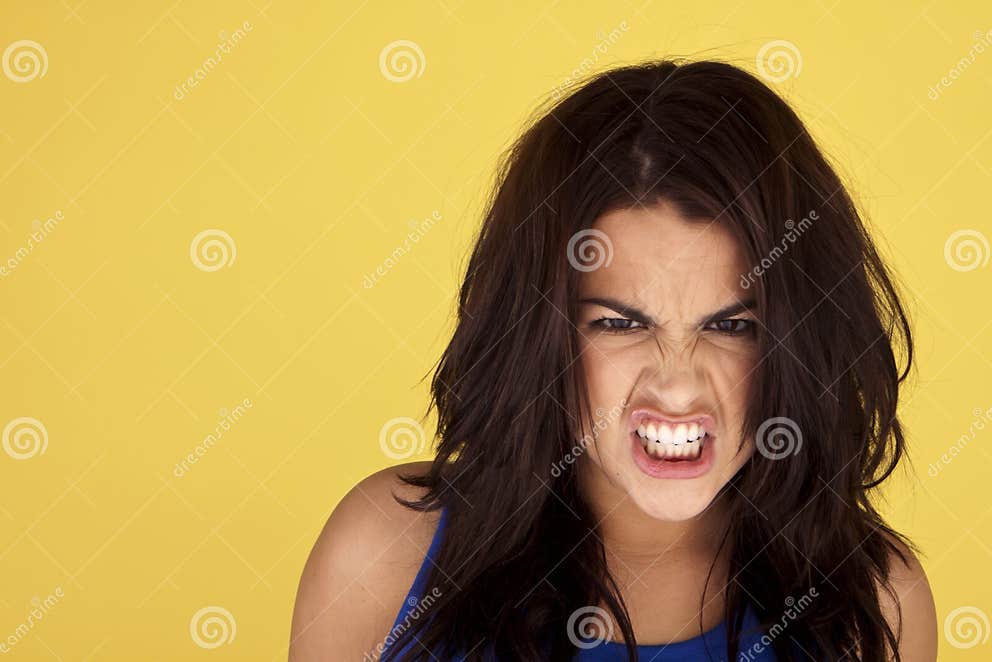 Angry woman. stock image. Image of girl, caucasian, depression - 22467155