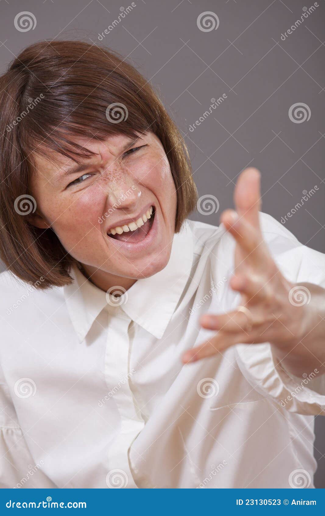 Angry woman stock image. Image of woman, quarrel, confrontation - 23130523