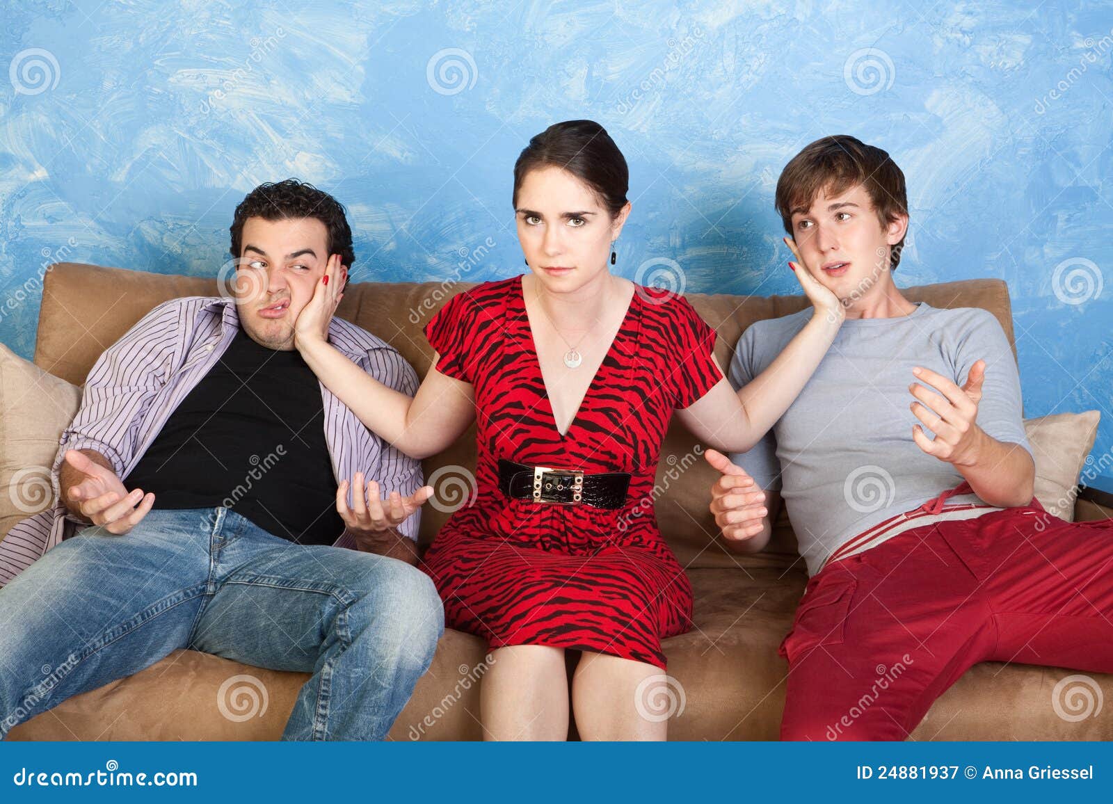 Angry Woman stock image. Image of friend, fight, push - 24881937