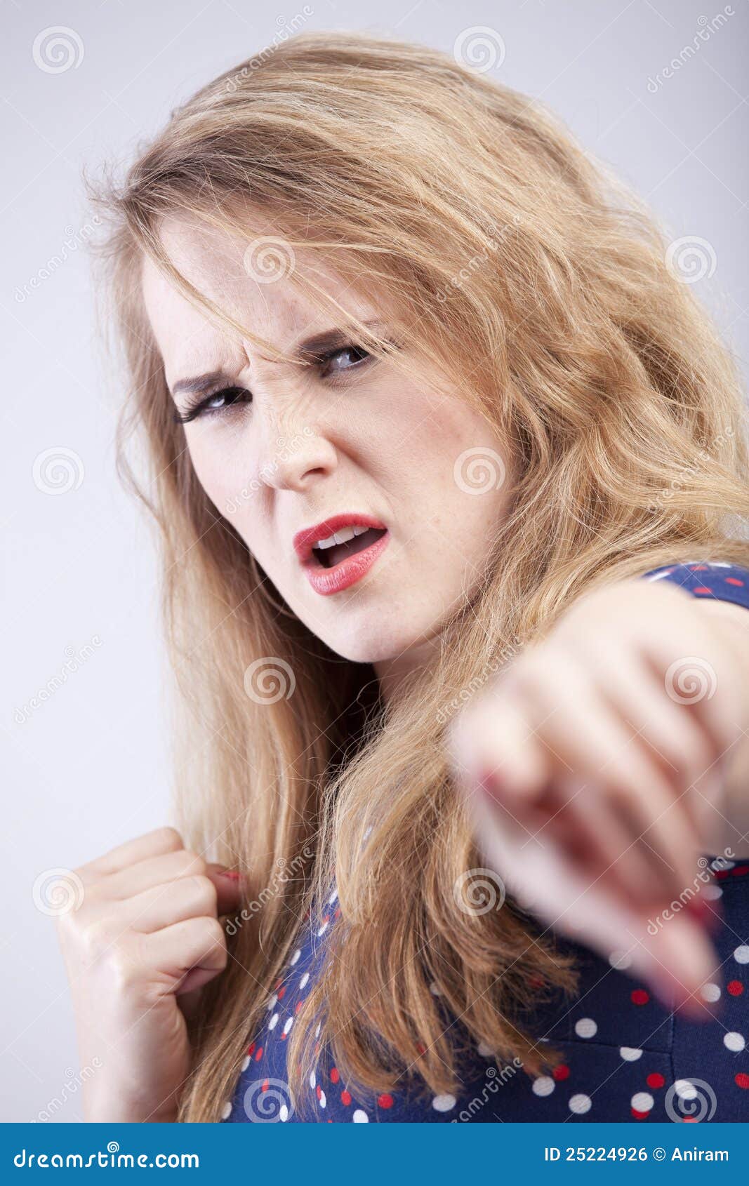 Angry woman stock photo. Image of angry, sadness, portrait - 25224926