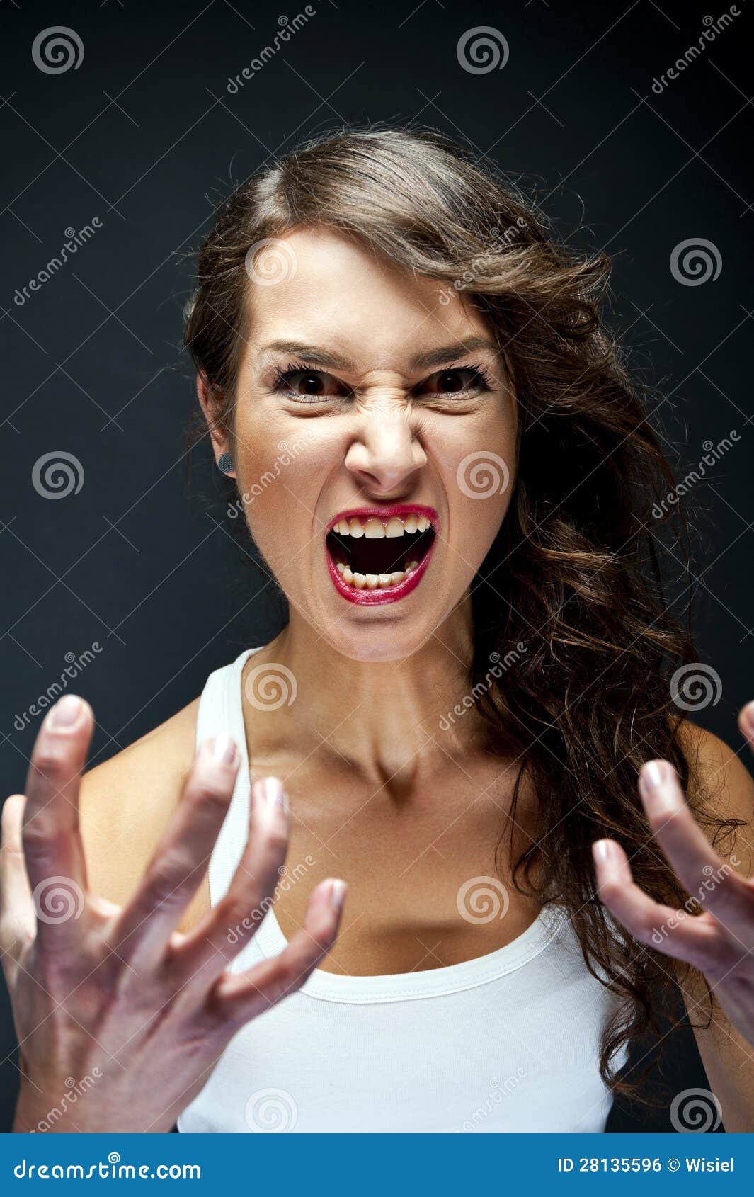 Angry woman stock photo. Image of emotion, despair, frustrated - 28135596
