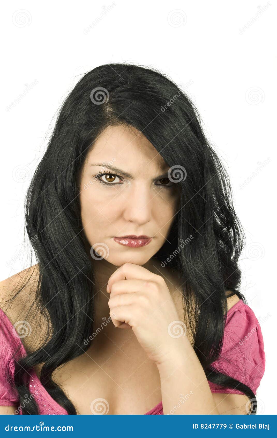 Angry woman stock image. Image of look, angry, isolated - 8247779