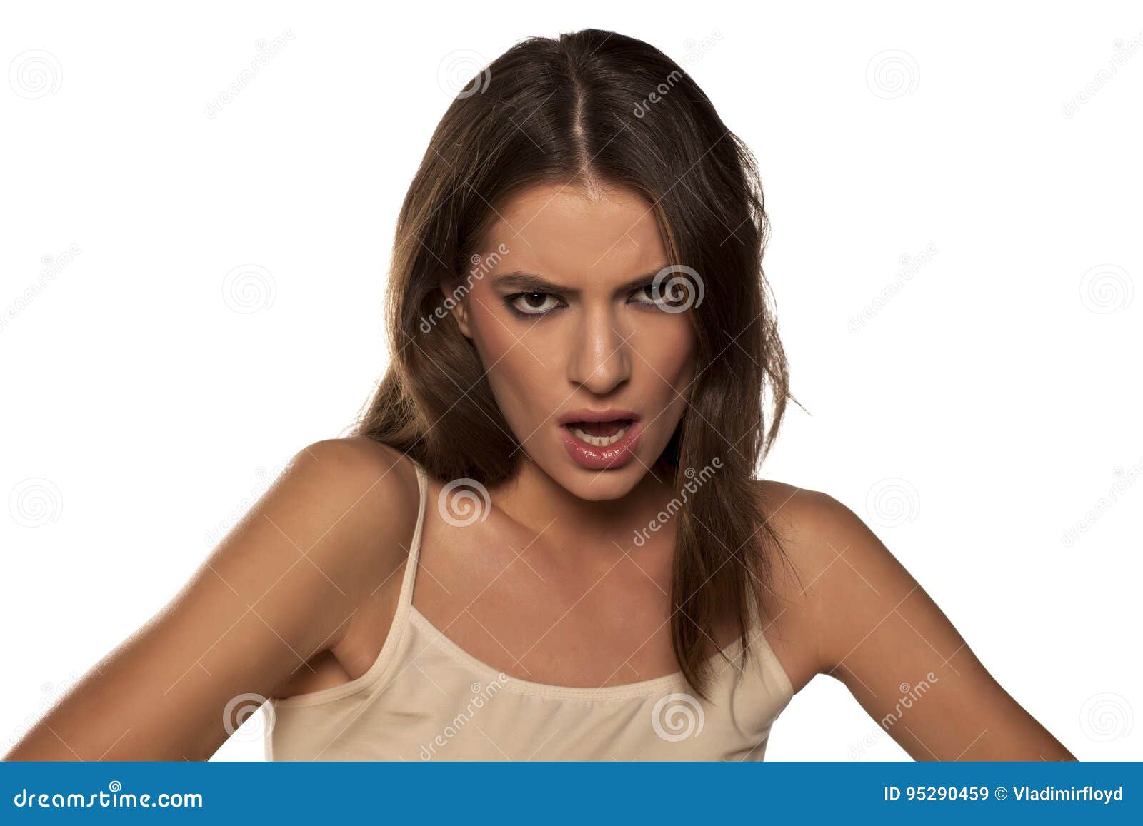 Angry Woman Stock Image Image Of Beauty Girl Female 95290459