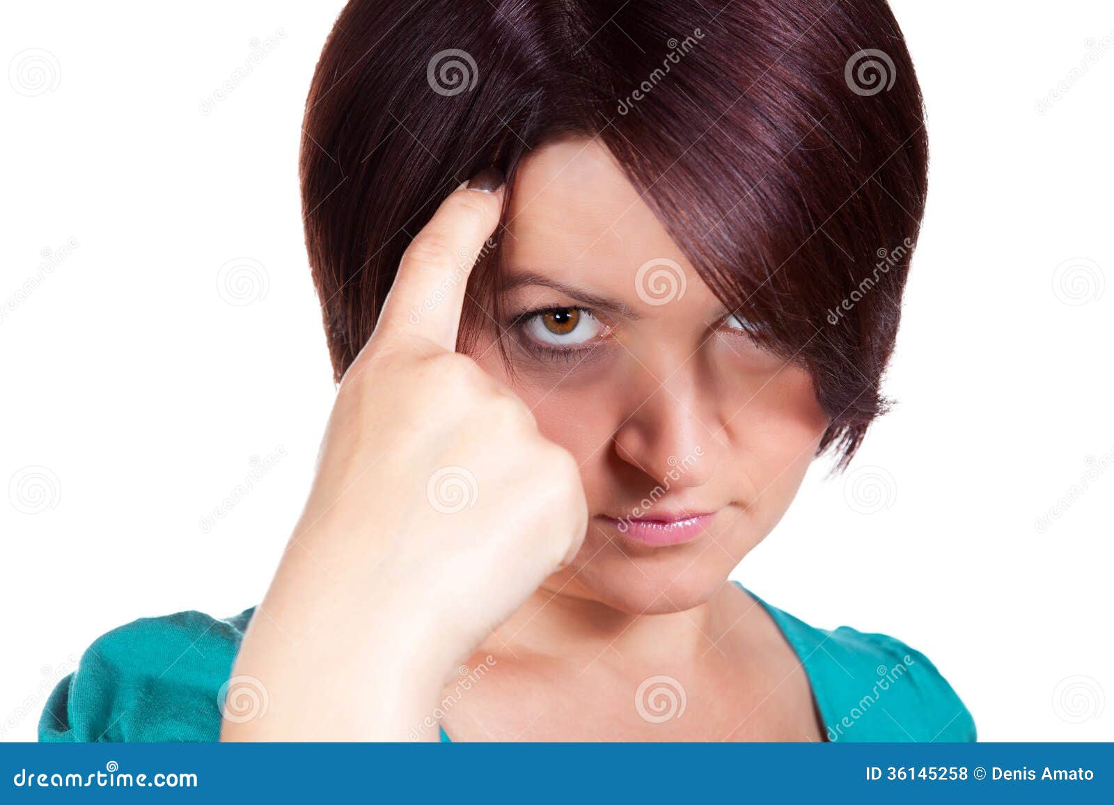 Angry woman complain stock photo. Image of disgusted - 36145258