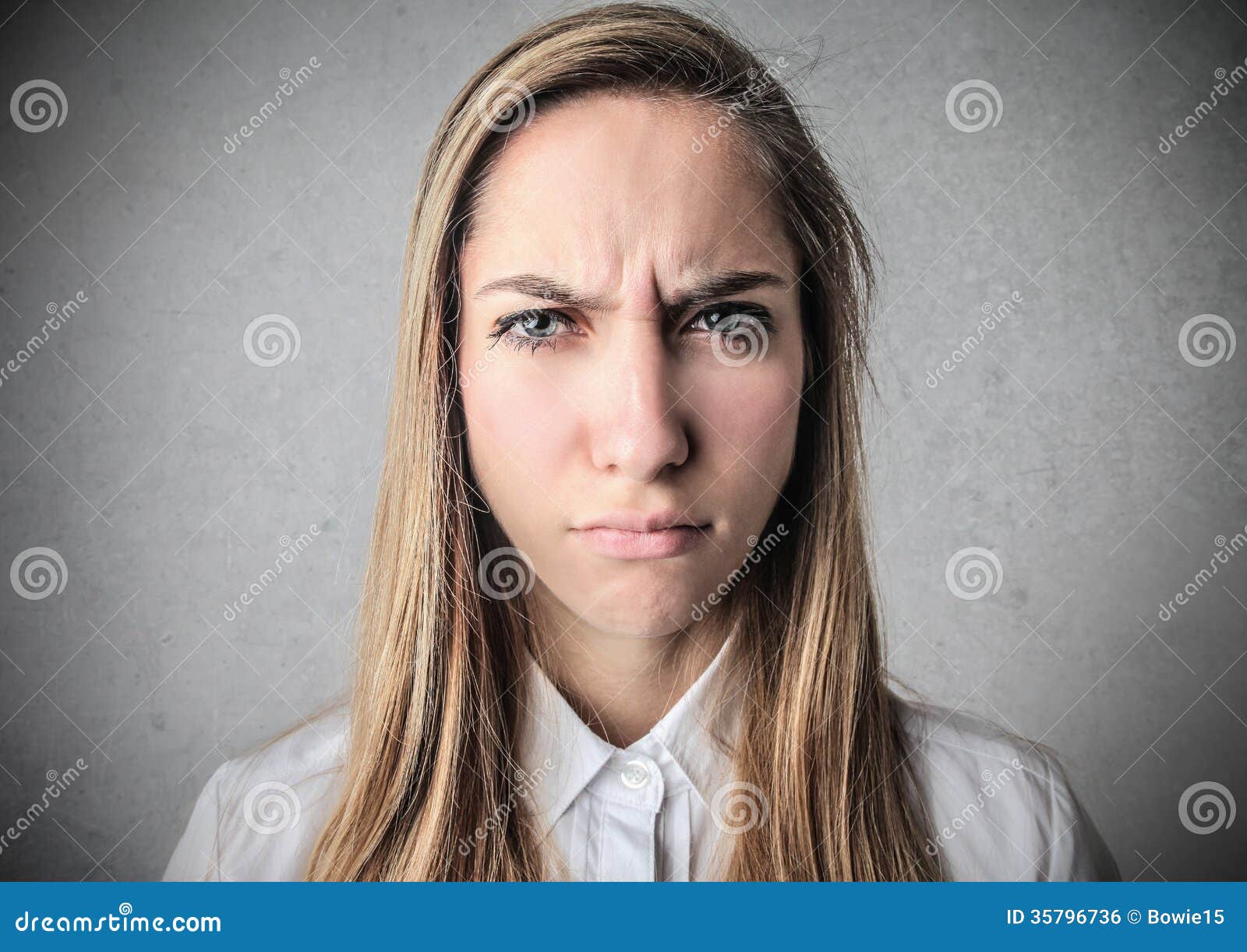 Angry woman stock photo. Image of wonder, girl, white - 35796736