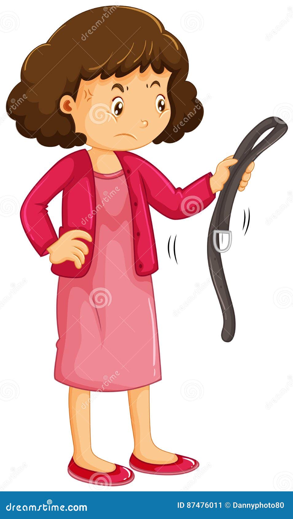 Angry Man With Belt In Hand For Punishment Warns Violence In Family ...