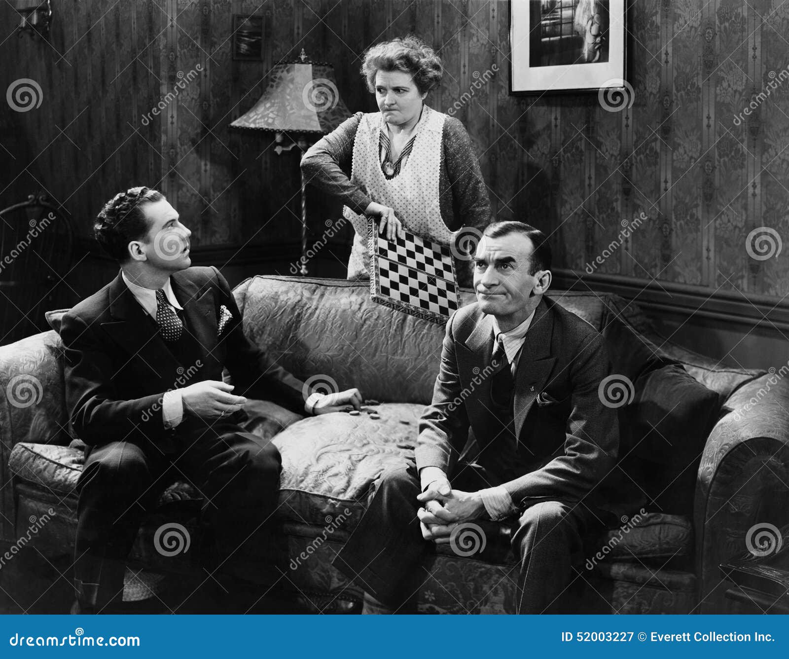 Angry Woman Interrupting Checkers Game Stock Image - Image of annoyed ...