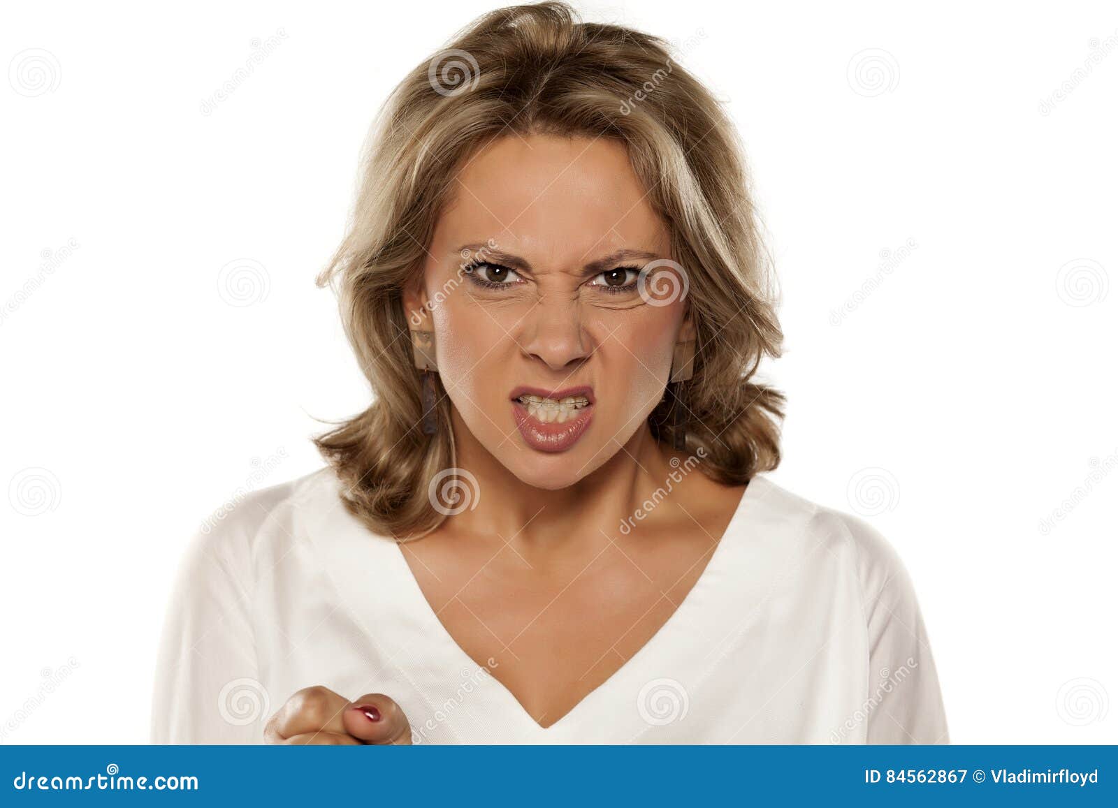 Angry woman stock image. Image of middle, stress, background - 84562867