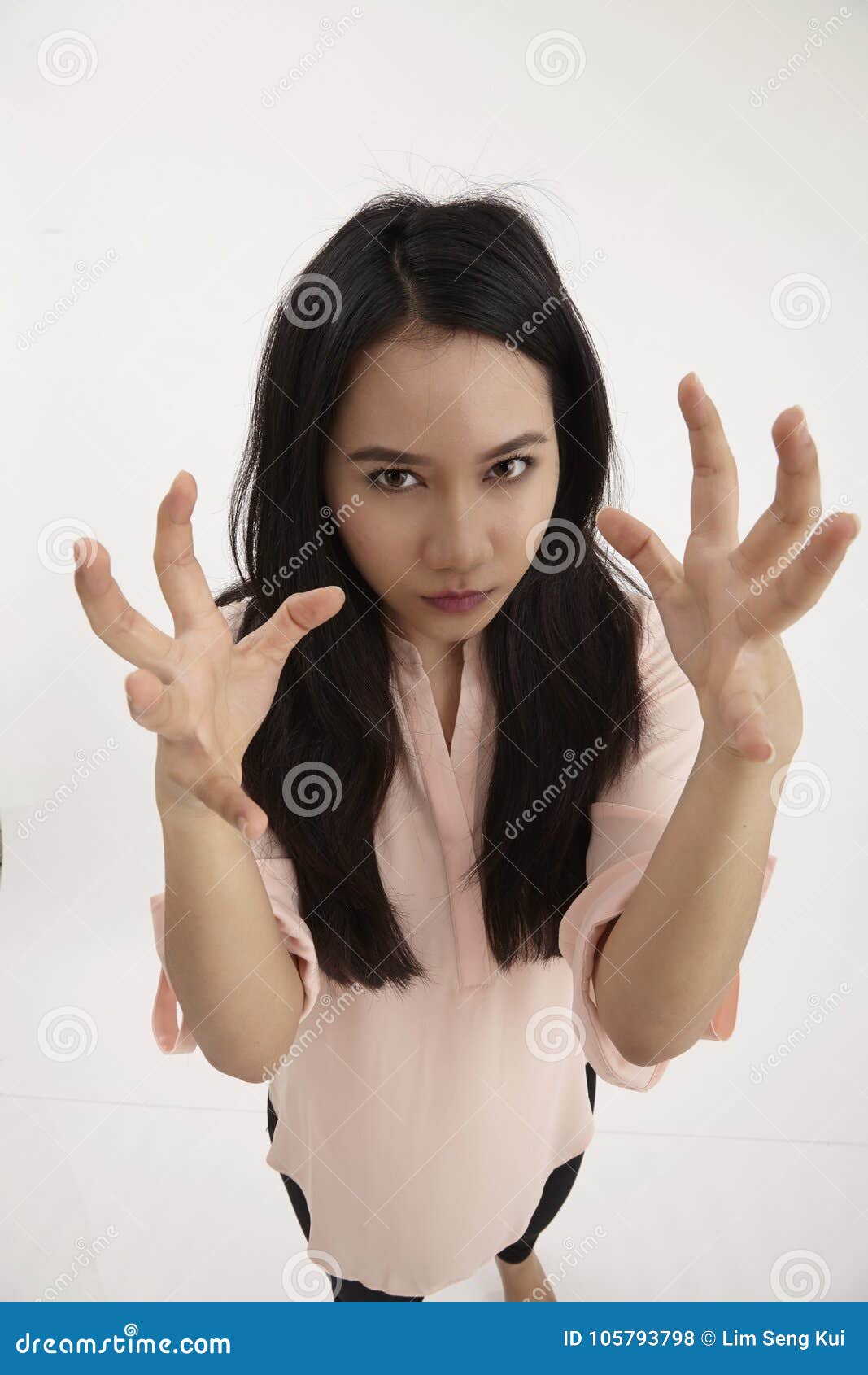 Angry woman stock photo. Image of fraught, adult, irritated - 105793798