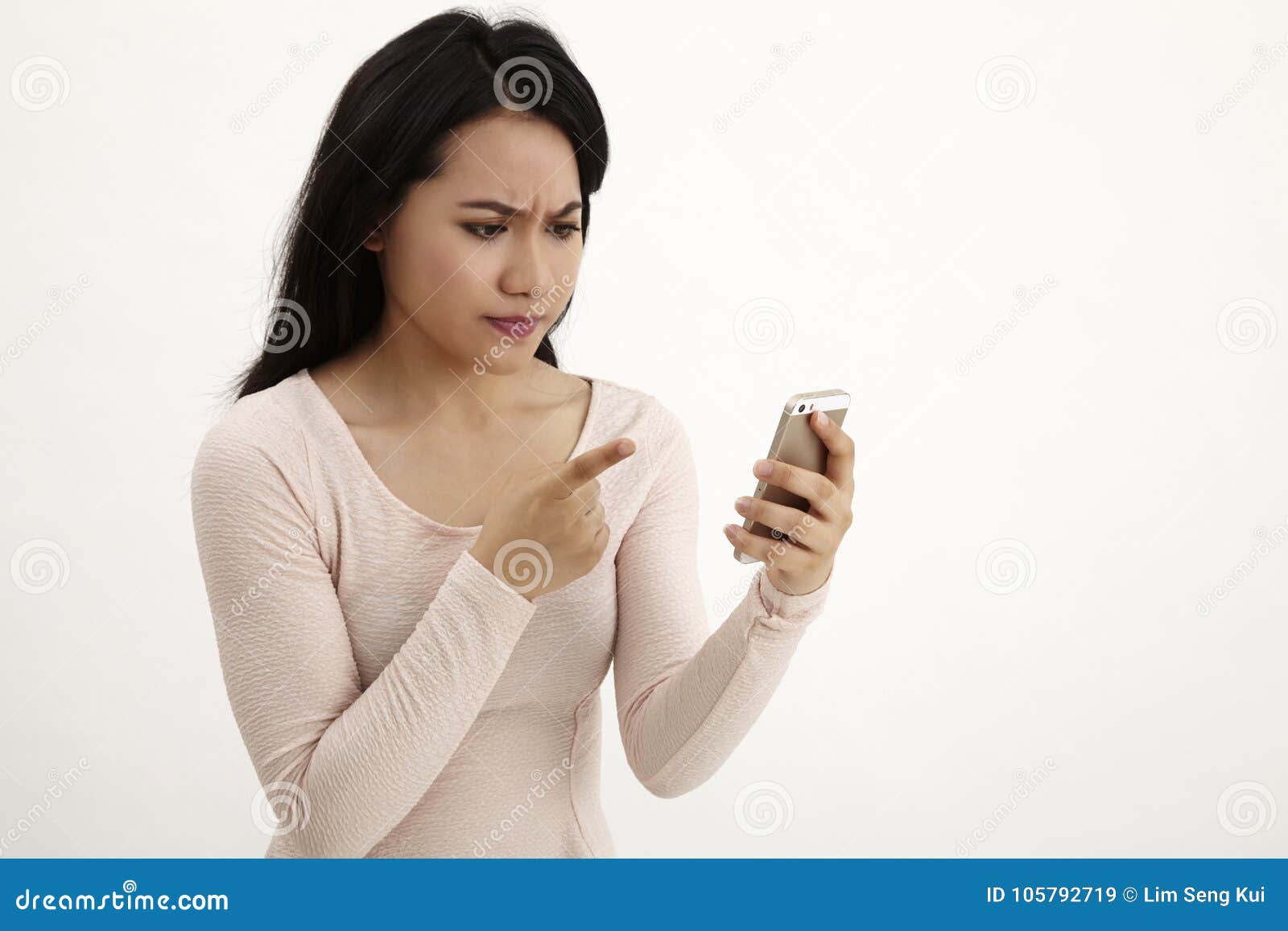 Angry woman stock image. Image of angry, shout, telephone - 105792719