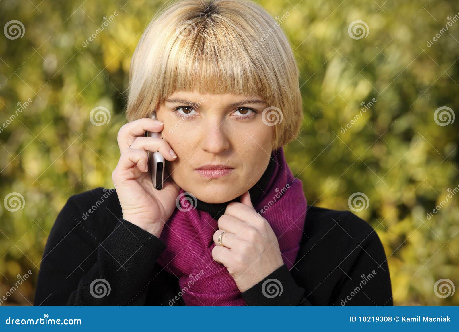 Angry Woman Warning You. Blurred Woman Wagging Her Finger Stock Image ...