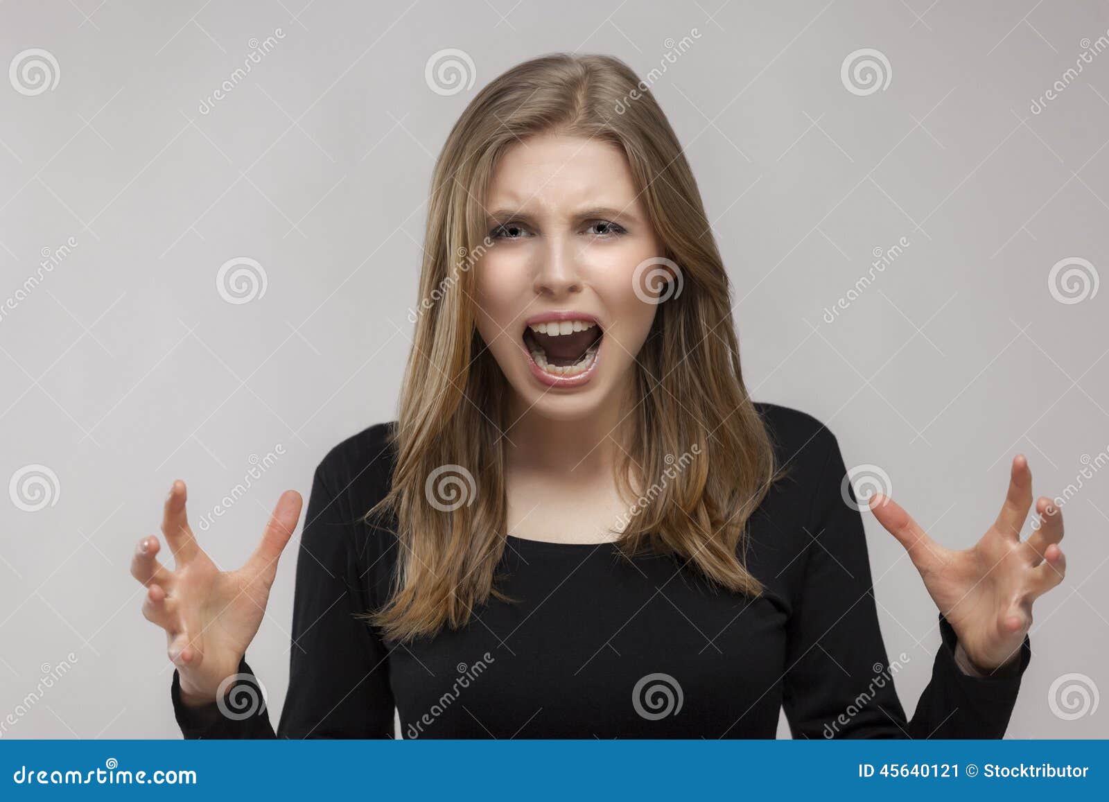 Angry woman stock image. Image of female, crazy, girlfriend - 45640121